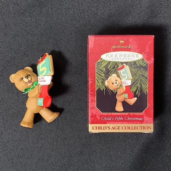 Hallmark | Holiday | Vintage Hallmark Keepsake Ornament Childs Fifth ...
